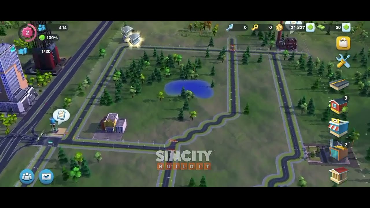 make a road body, build a city, simcity level 1-2 - YouTube