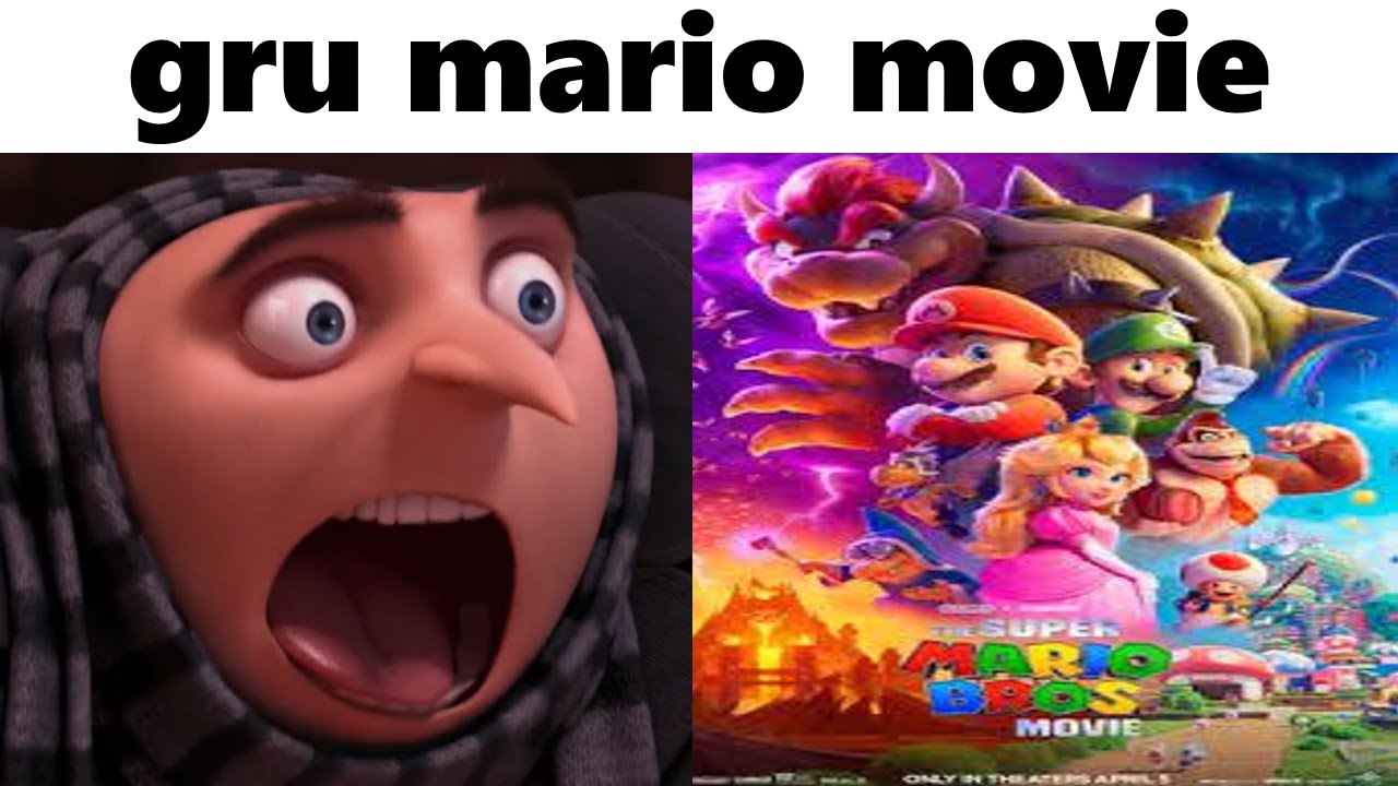 Gru Sees Mario Movie - YouTube