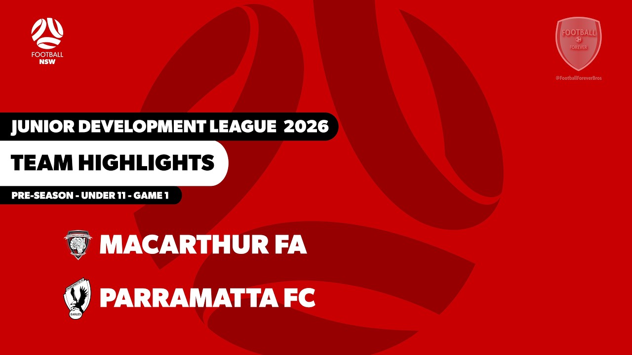 2026-02-14 Macarthur FA V Parramatta FC - JDL - U11 - Pre-season - Game ...