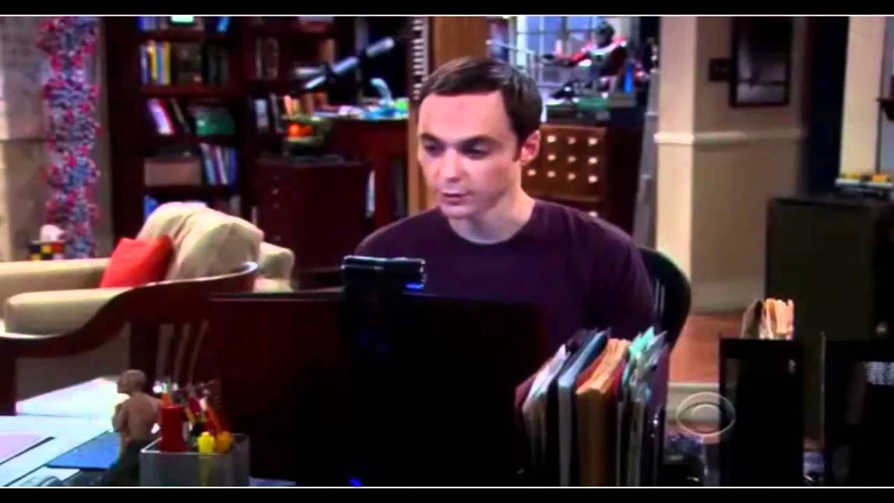 sheldon y su nueva computadora - YouTube
