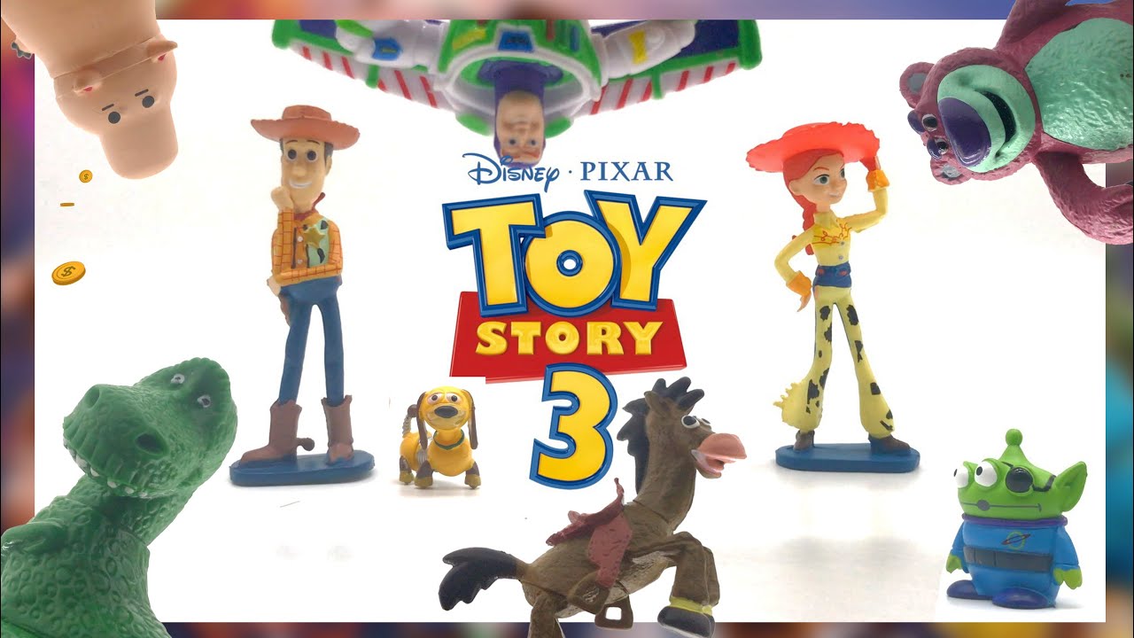 Toy Story 3 Characters Woody, Jessie, Buzz, Rex, Slinky Dog, Hamm ...