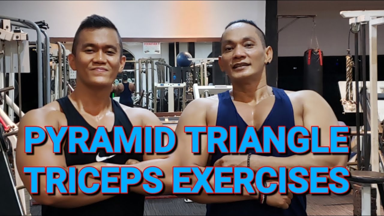 PYRAMID TRIANGLE TRICEPS EXERCISES - YouTube