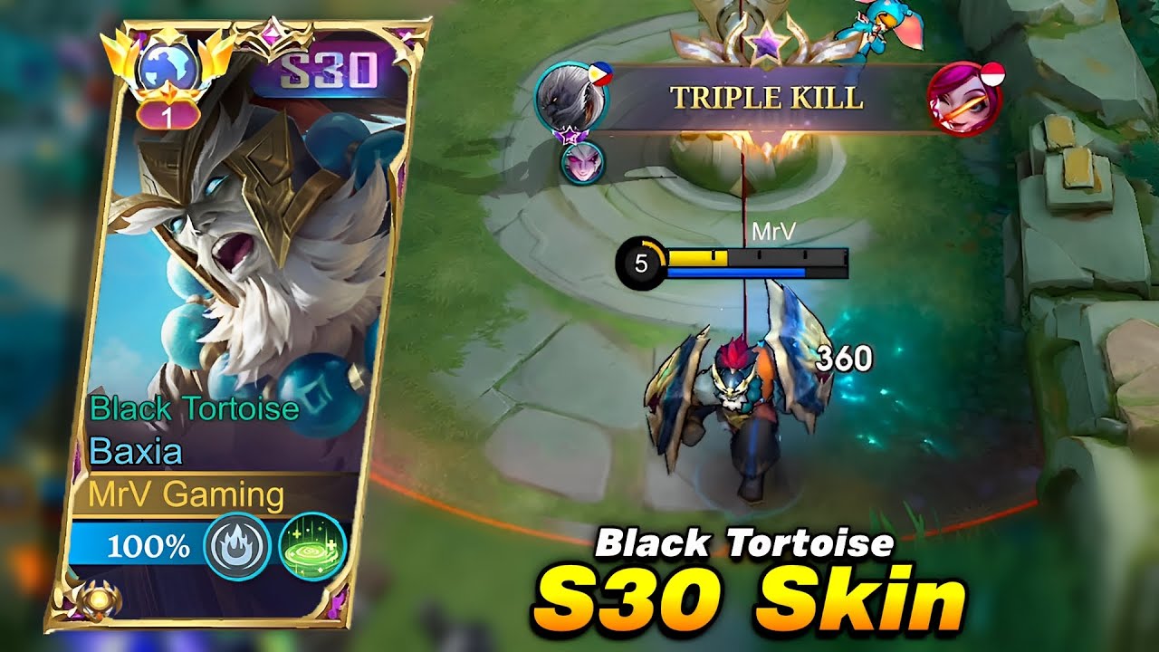 Baxia Season 30 Skin - Black Tortoise | Mobile Legends: Bang Bang - YouTube