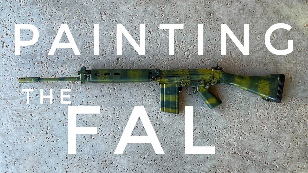 How I paint my FAL: Rhodesian Themed FAL - YouTube