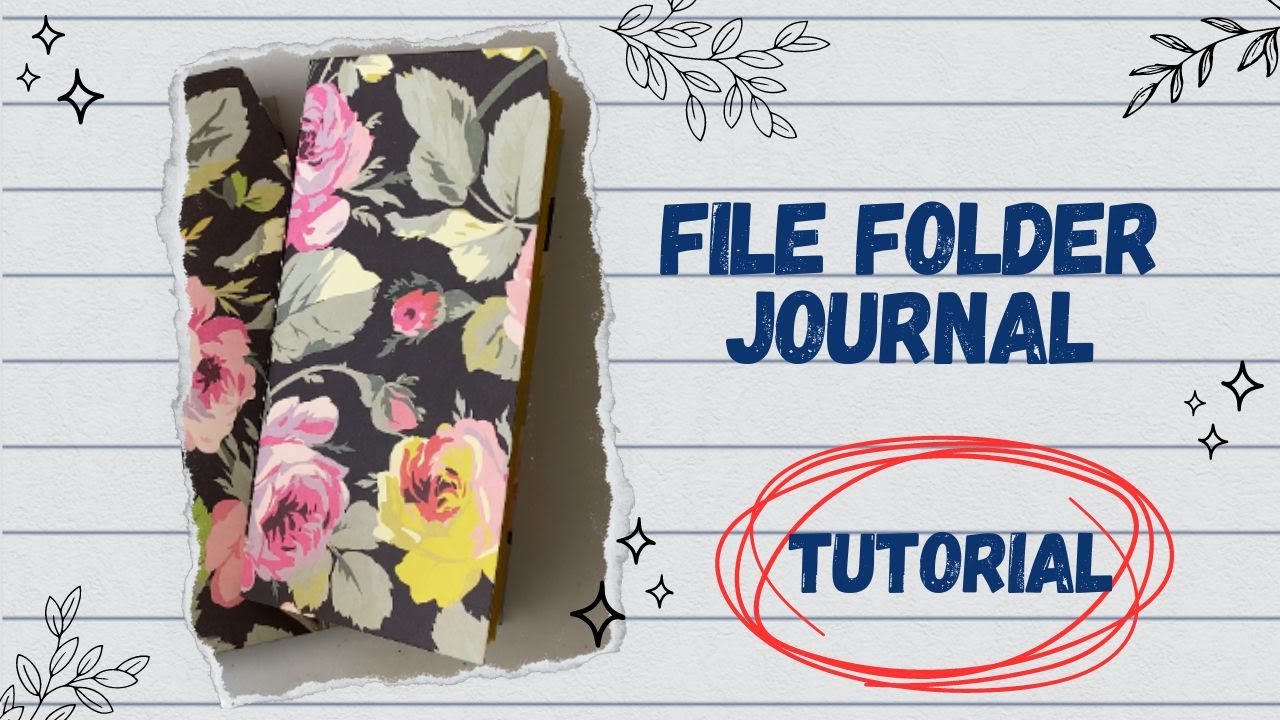 File Folder Rose Journals | TUTORIAL Use up those office supplies in a unique and productive way ...