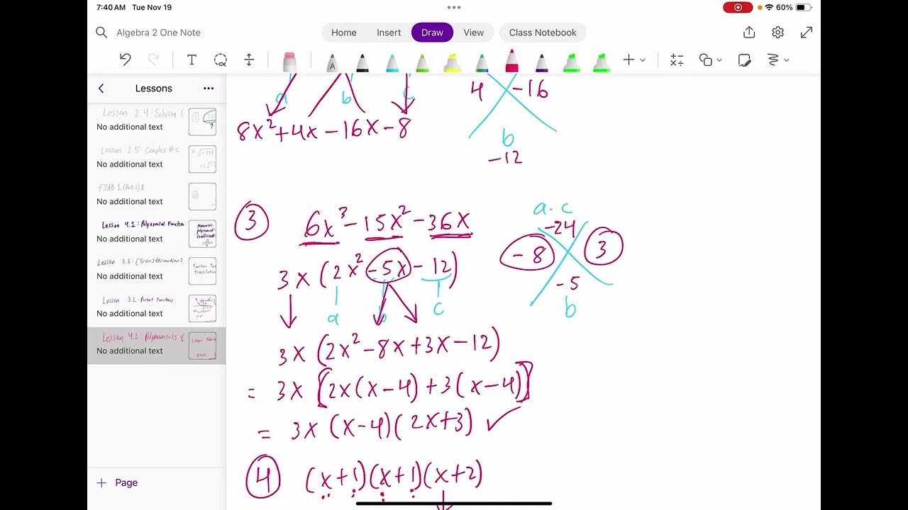 Lesson 4 2: Polynomials and Linear Factors - YouTube