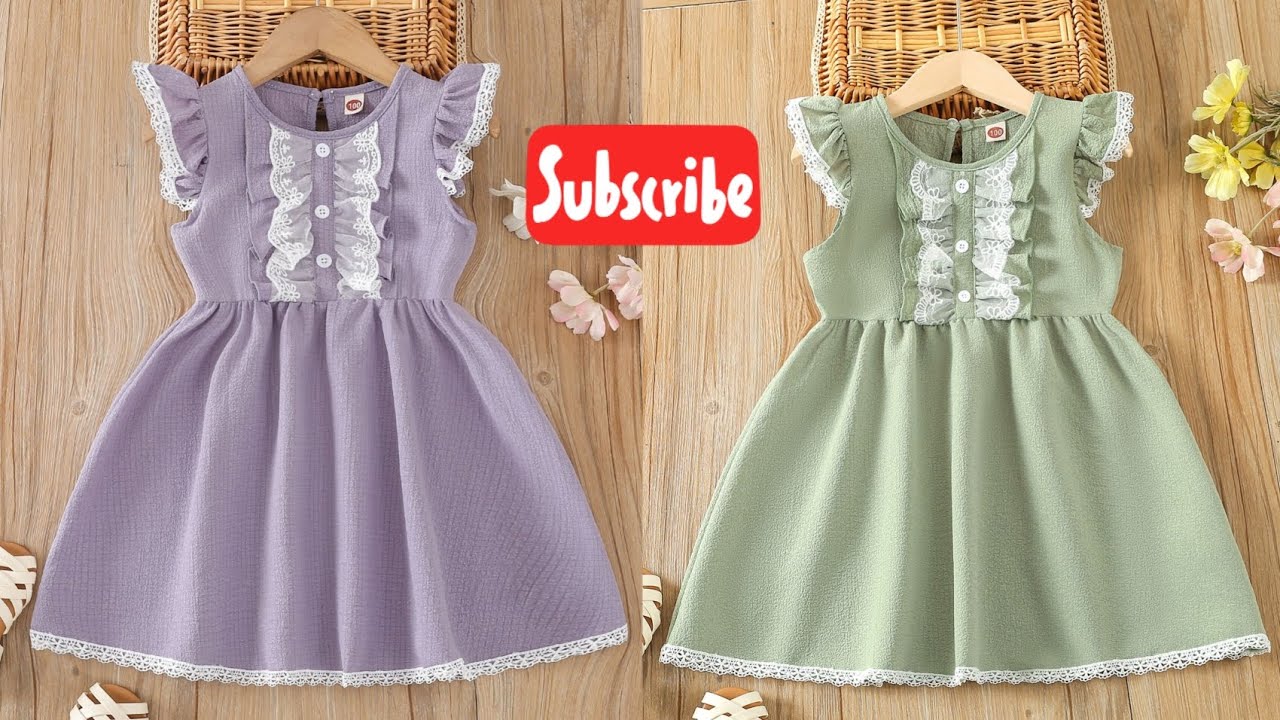 latest (50) soft and comfortable lawn baby frock design 2024/ new baby ...
