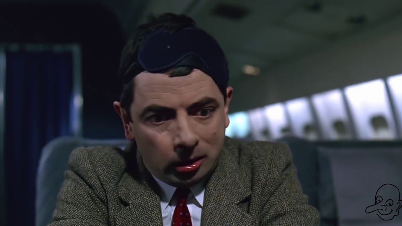 HD First Class Flight Mr Bean - YouTube