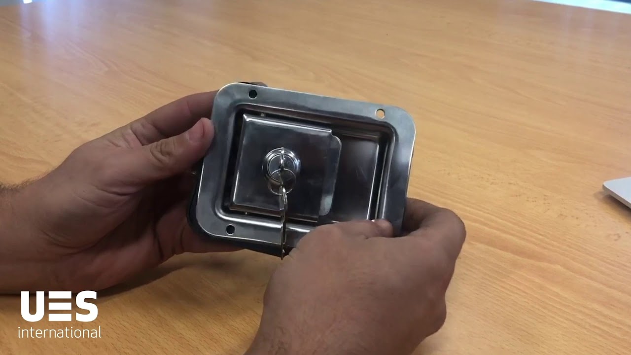 UES flush paddle locks - YouTube