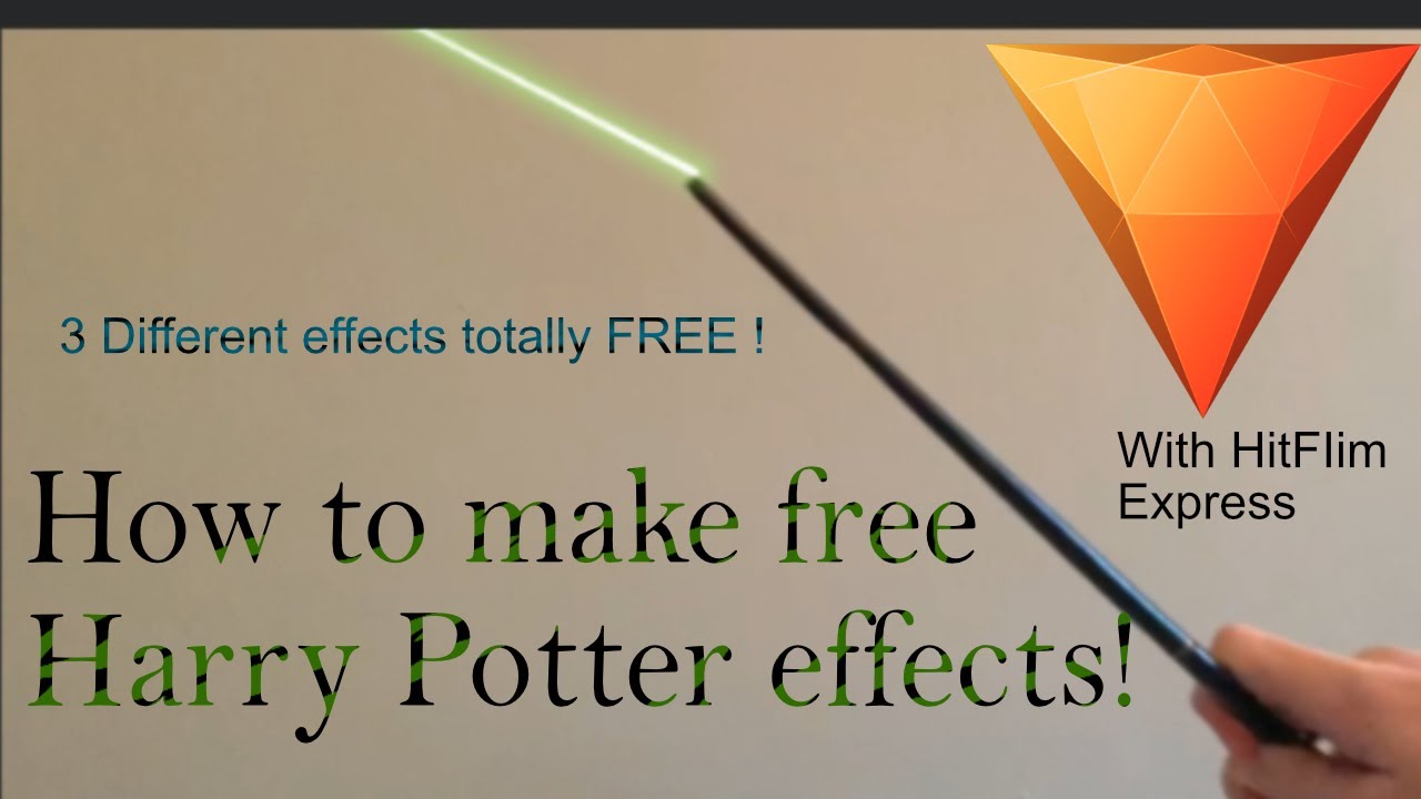 How to make free Harry Potter VFX for beginners! 3 Different Effects ...