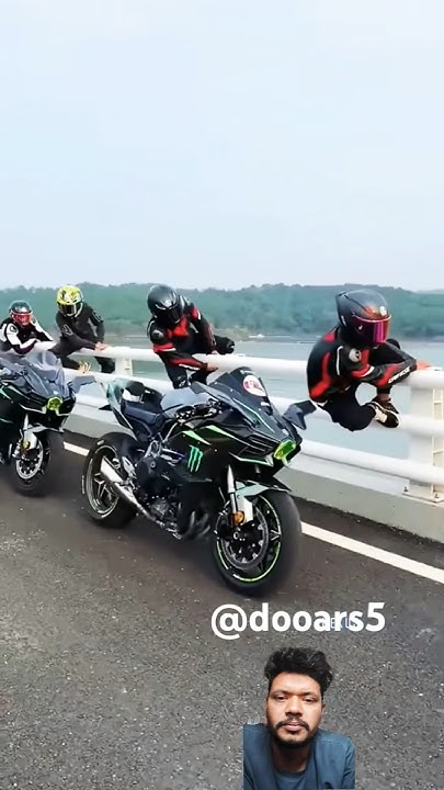 BMW and Kawasaki Ninja h 2r bike in Dubai #shorts #500subcribers #trending #1kCreator#bmw ...