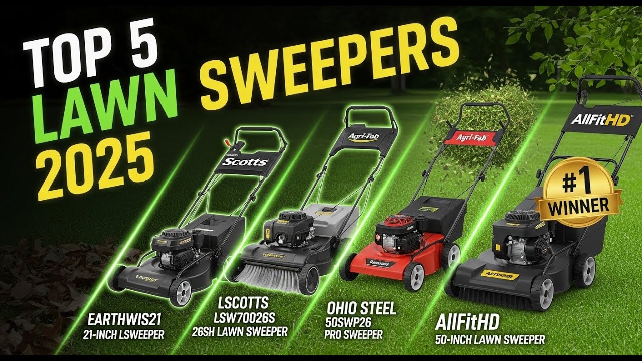 5 Best Lawn Sweepers You Need in 2025 - YouTube