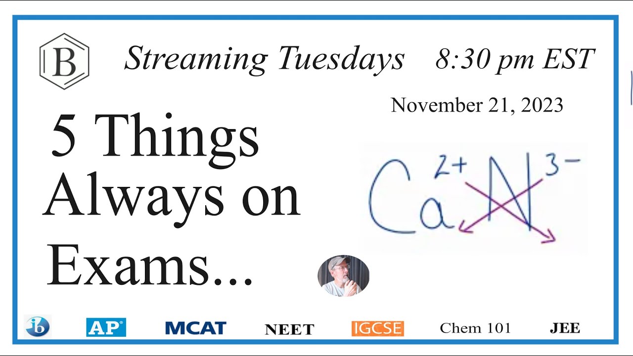 Five things you'll see on most exams… - YouTube