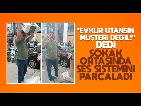EVKUR’a kızan müşteri, cihazı parçaladı!