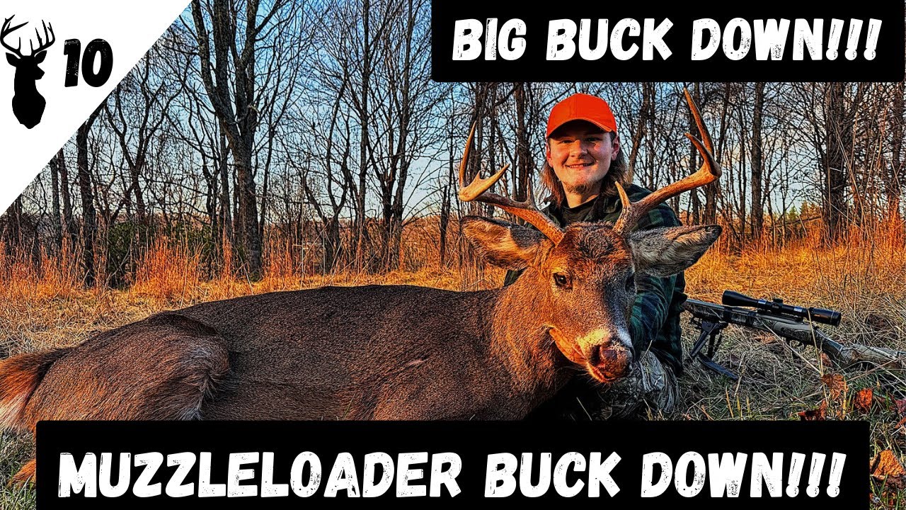 PERFECT SELF FILMED MUZZLELOADER BUCK!!! (Virginia Muzzleloader Hunting ...