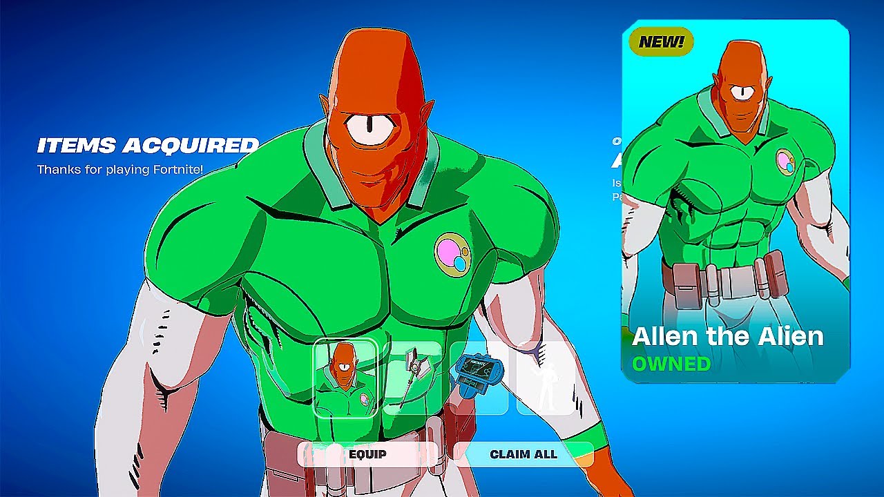 Purchasing ALLEN THE ALIEN BUNDLE IN FORTNITE! - YouTube