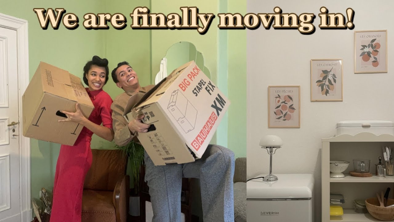 Our Vintage Home Ep 4: moving in, art deco sideboard, vintage floor ...