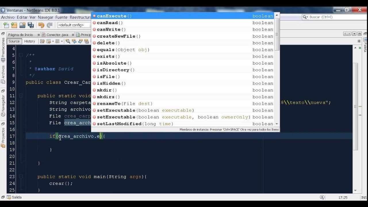 CREAR CARPETA + ARCHIVO EN JAVA - YouTube