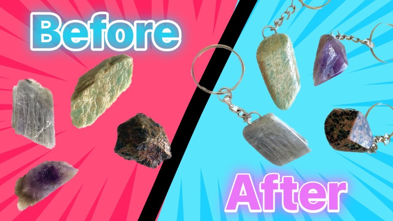 Making quick crystal key-rings - YouTube