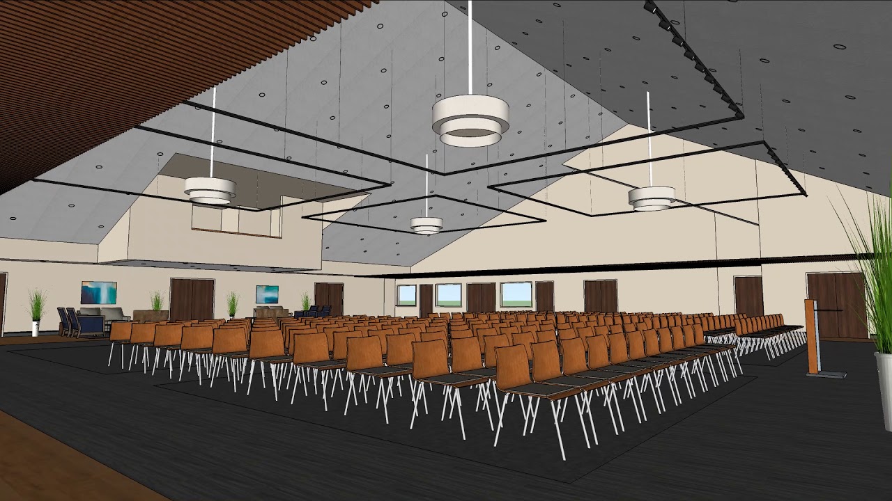 CIRCLE Design Studio | Flythrough, Church Fellowship Hall - YouTube