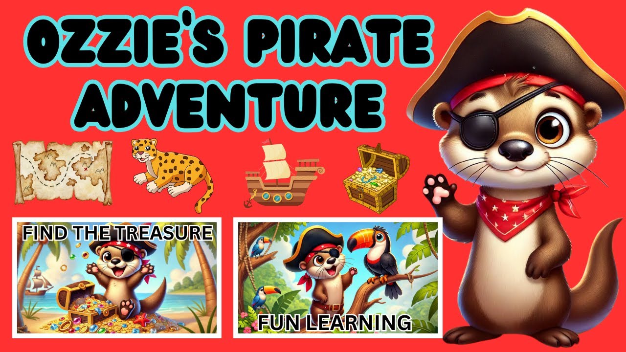 Ozzie’s PIRATE Adventure | FUN Kid Learning | Math, Navigation, Problem ...