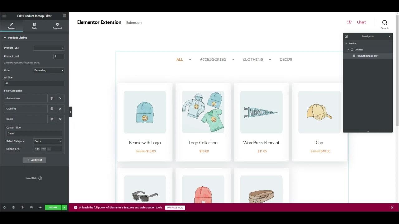 Woocommerce Isotope Filter For Elementor Youtube