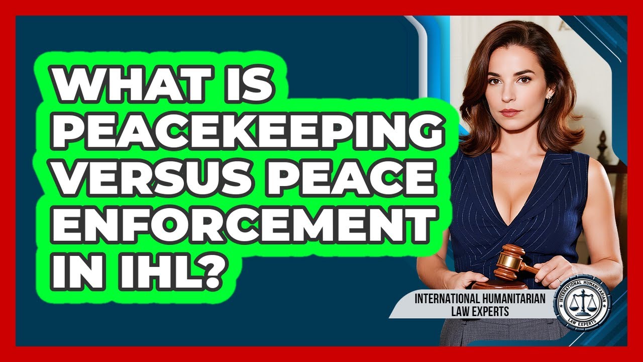 What Is Peacekeeping Versus Peace Enforcement In IHL? - International ...