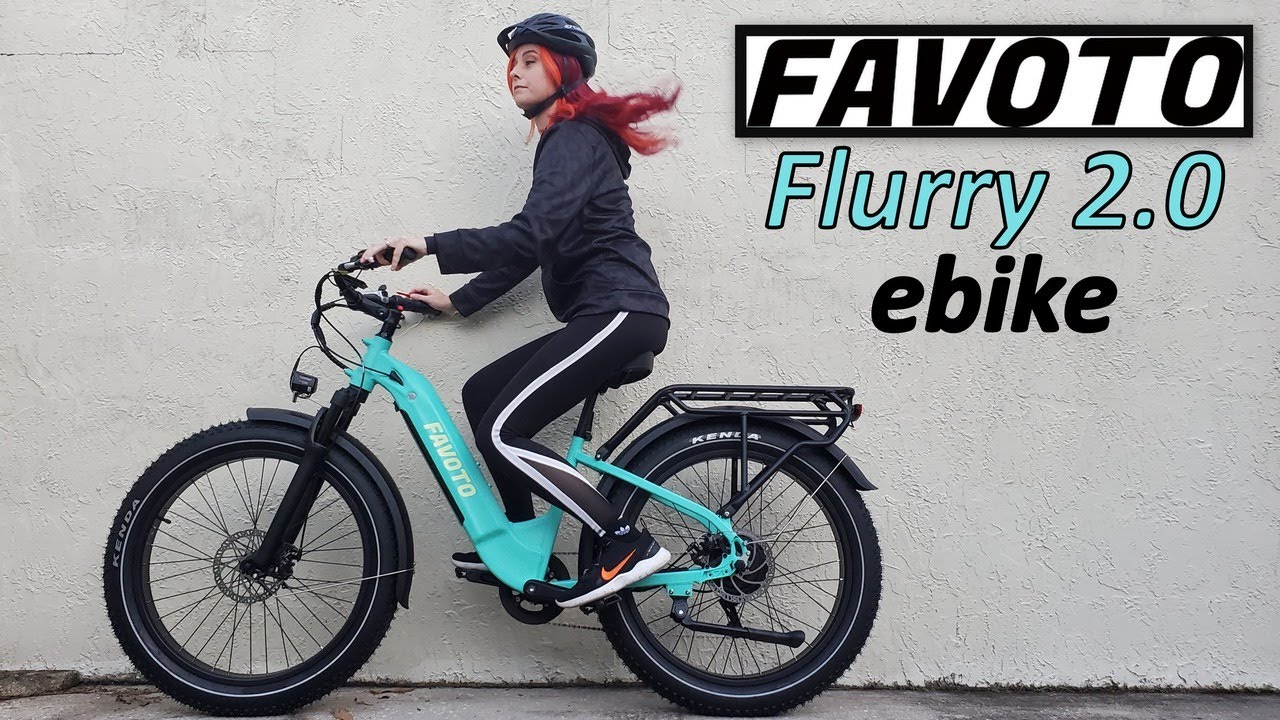 Favoto Flurry 2.0 Step-Thru Fat Tire eBike | Assembly & Ride - YouTube