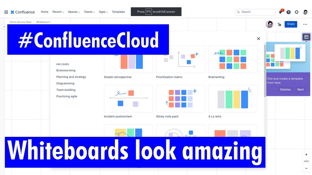 Confluence Cloud - Whiteboards look amazing - YouTube