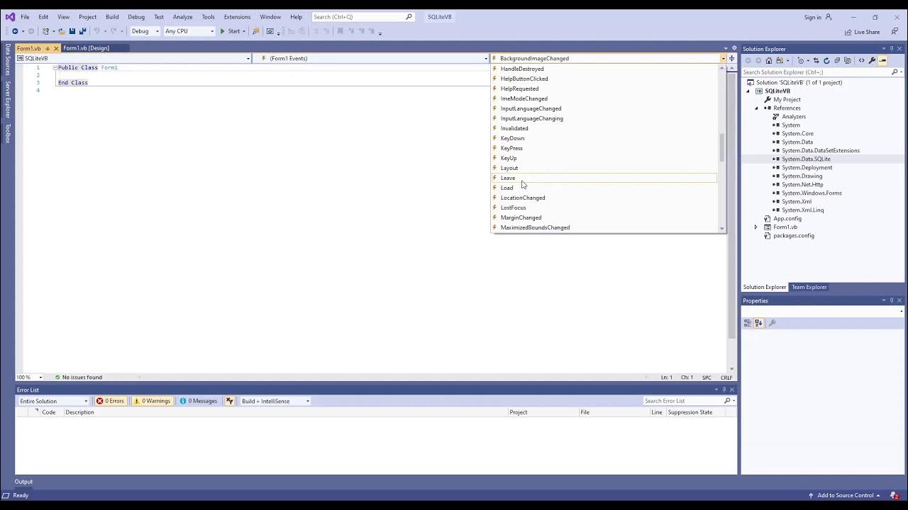 How to Connect SQLite Database using VB Net - YouTube