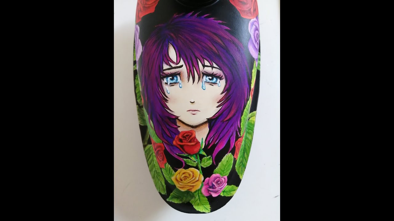 The Anime Tank - Hand Painted Mini Fuel Tank - YouTube