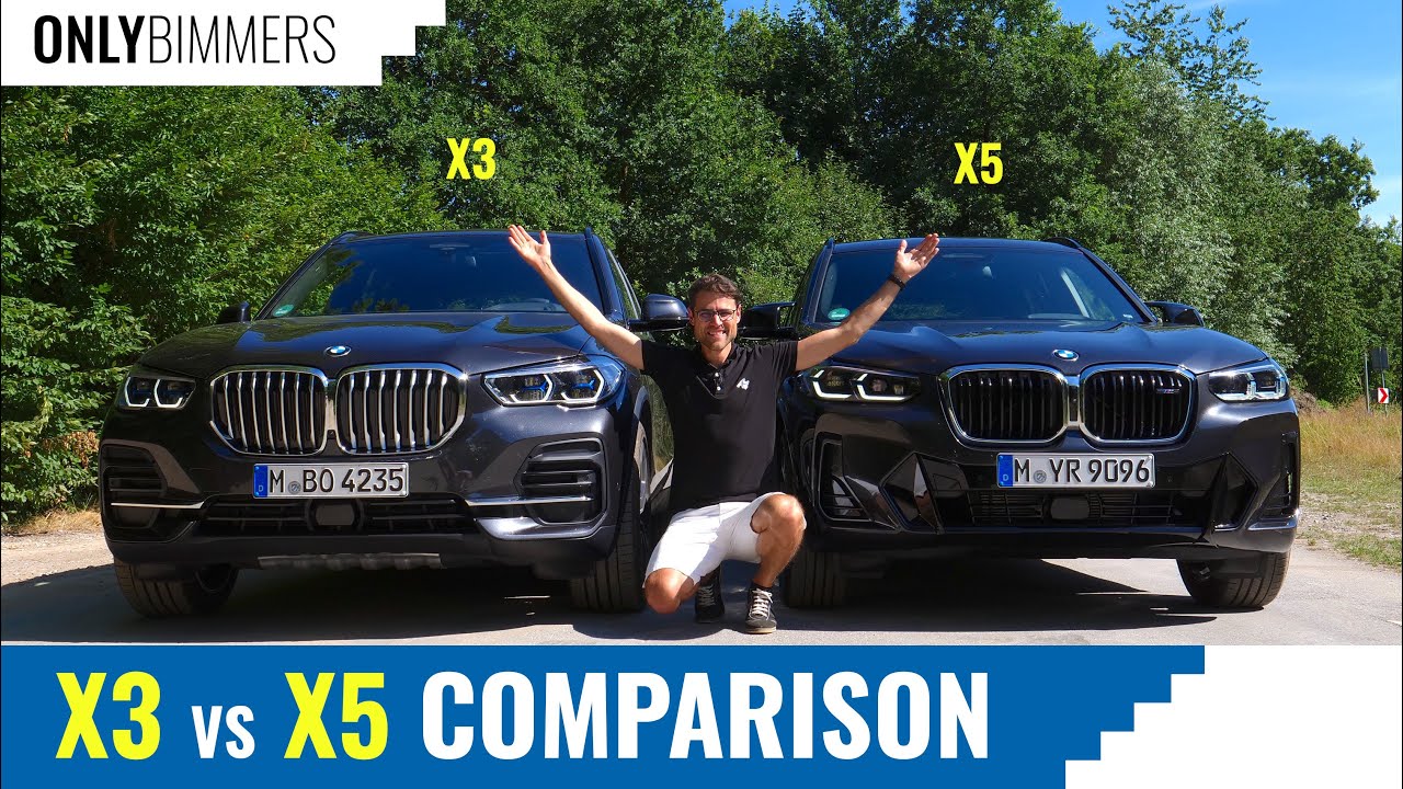 BMW X3 X5 Comparison Review Driving The M40i 40i Versions YouTube BMW X3 X5 Comparison Review Driving The M40i 40i Versions YouTube