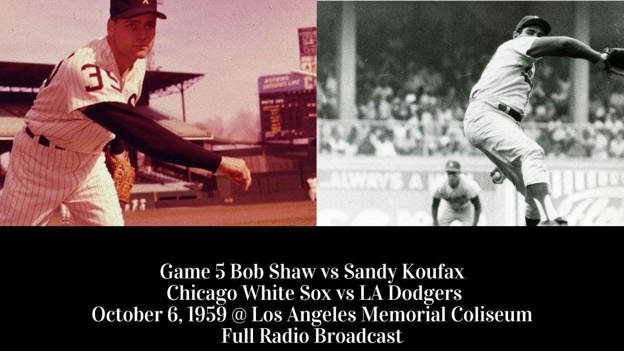 October 6 1959 World Series Game 5 Chicago White Sox vs Los Angeles ...