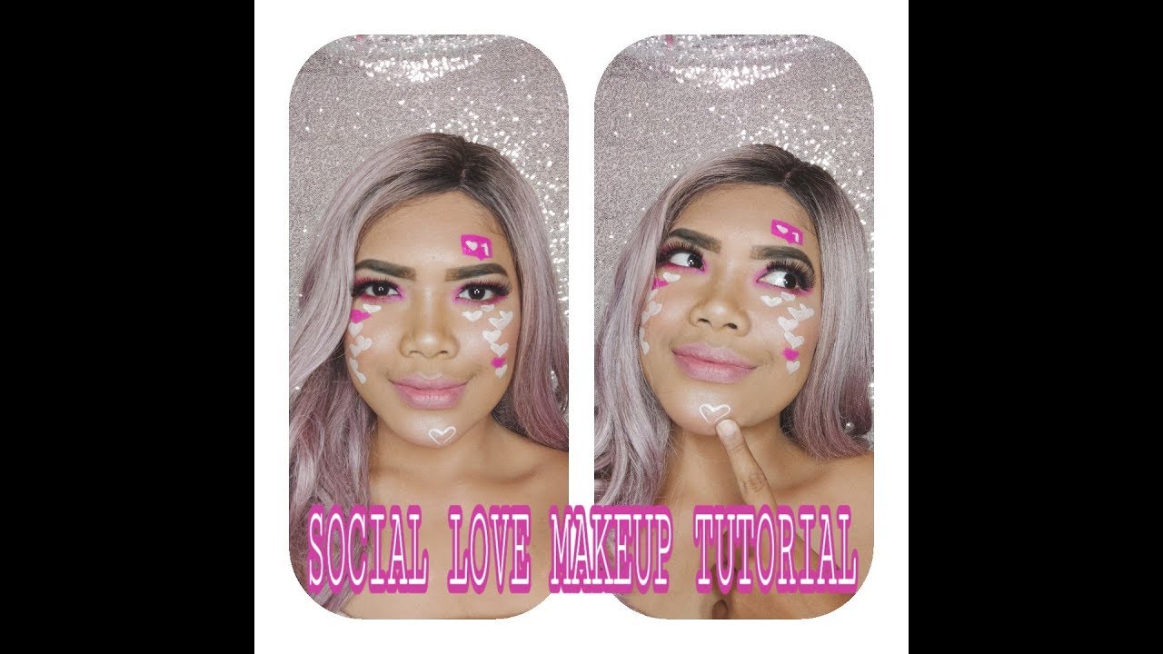 SOCIAL LOVE MAKEUP TUTORIAL | VALENTINES DAY 2020 💞 - YouTube