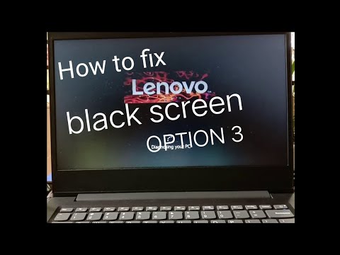 How to fix Lenovo Ideapad S145 black screen mode OPTION 3 - YouTube