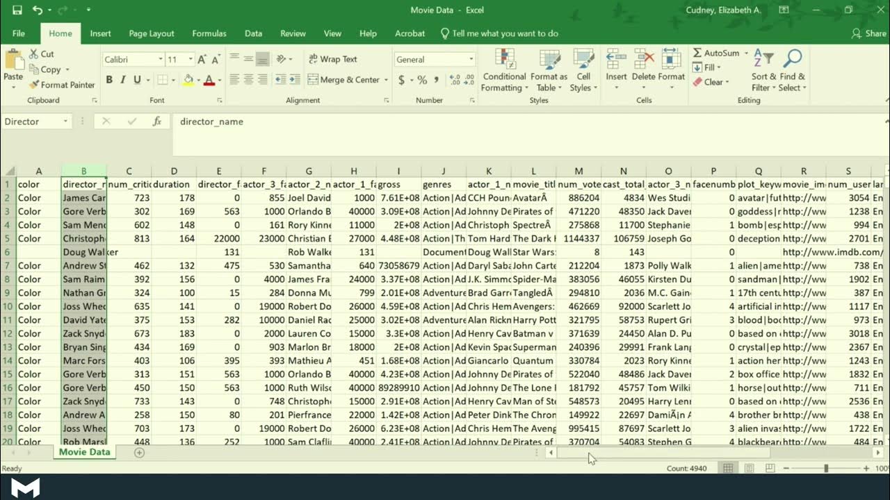 Excel Tutorial: Using Named Ranges for Enhanced Analysis - YouTube