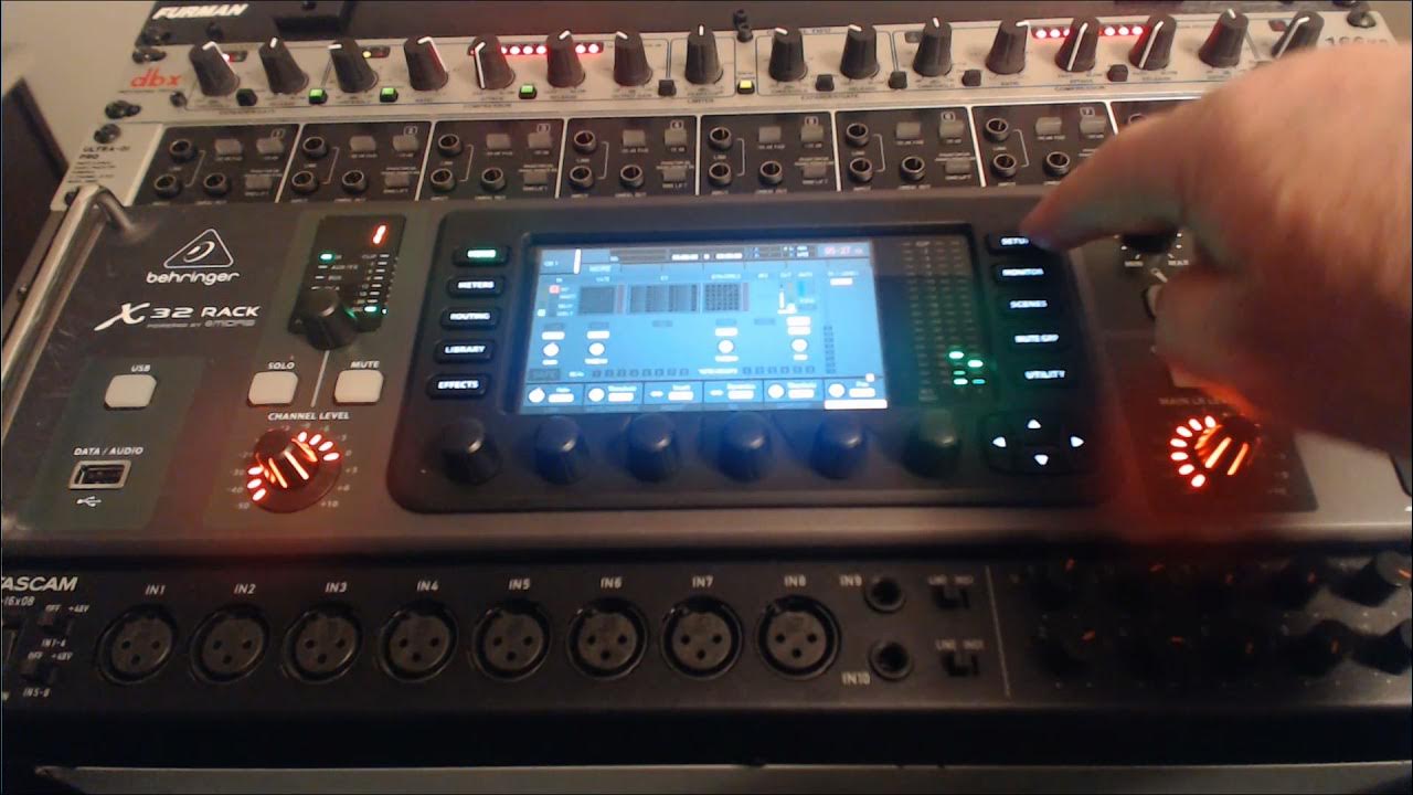 Connecting The X32 Rack To WIFI And Your Computer - YouTube