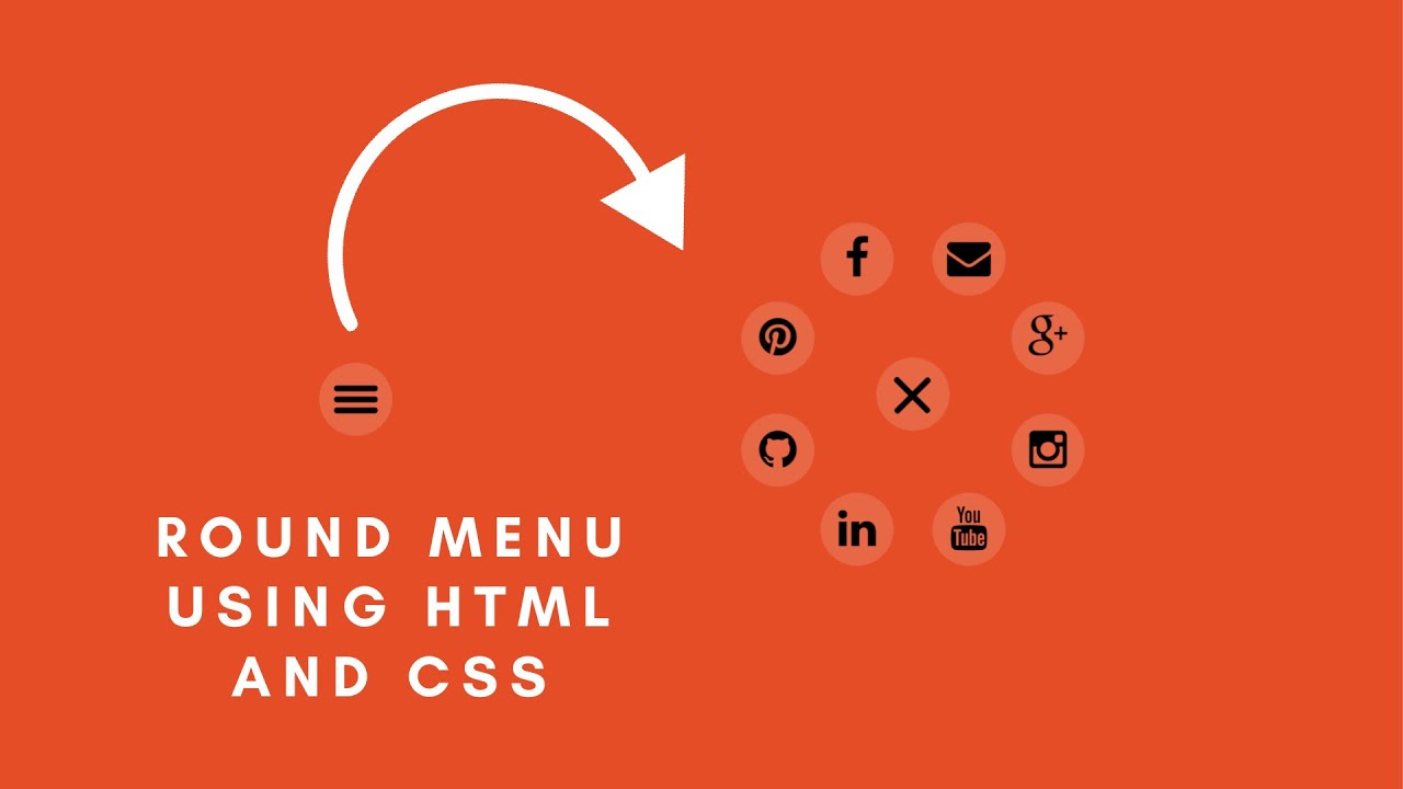How To Make A Circular Navbar Using Html Css And Jquery Css Design 9051