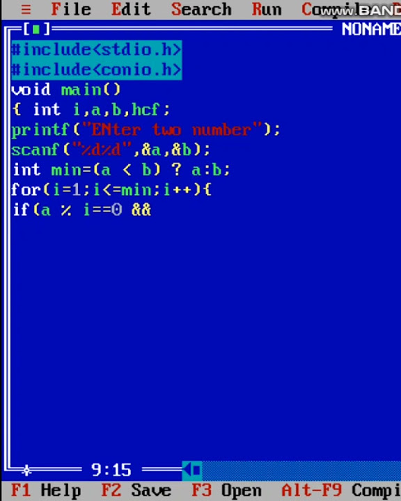 Hcf Of Two Number In C Coding Computerlanguage Viralvideo Programming Languagemodel