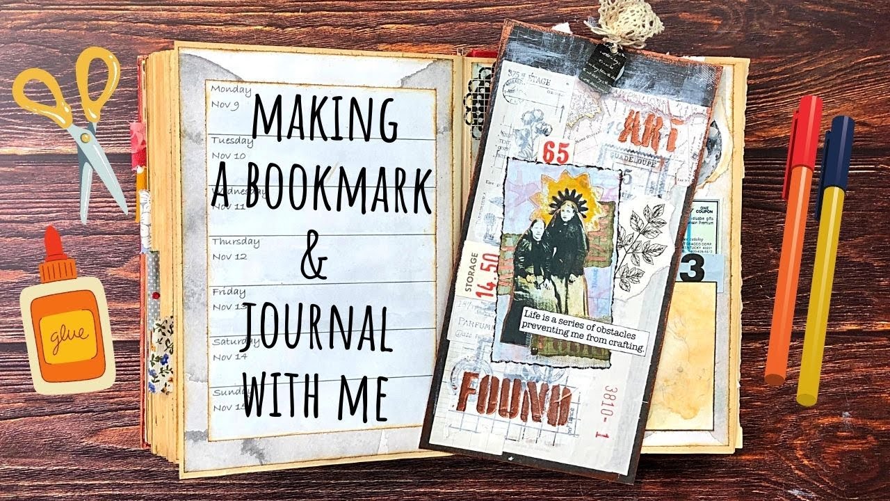 Making a Large Journal Bookmark & Journal With Me/Your Creative Studio ...