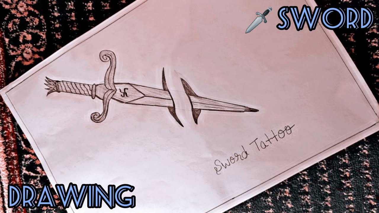 How To Draw Sword || How To Draw Sword easy Step by step || Sword ...