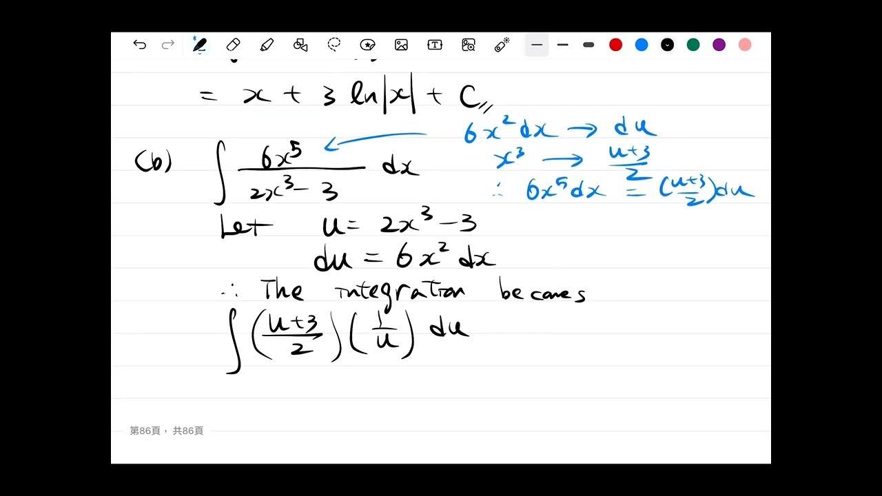 Indefinite integration by method of substitution - YouTube