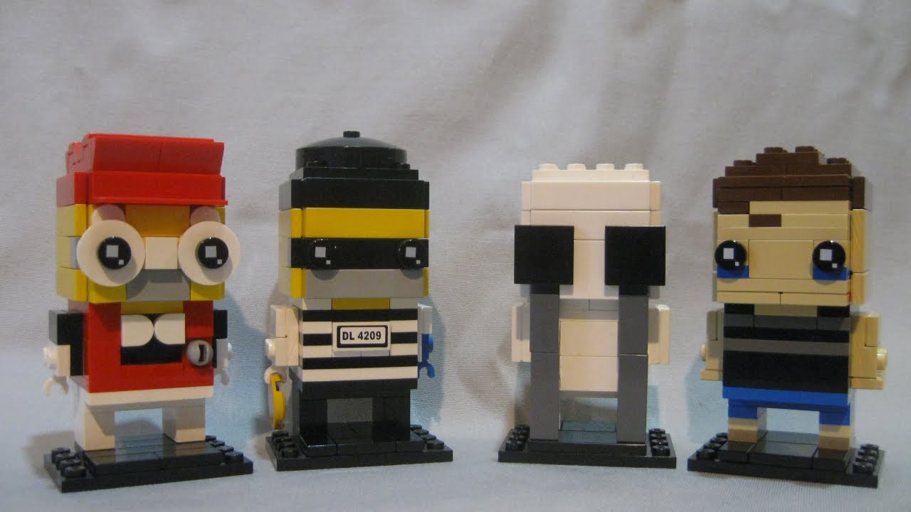 Custom Brickheadz Vol.1 (LEGO Island, Metroid, Mario, FNaF) - YouTube