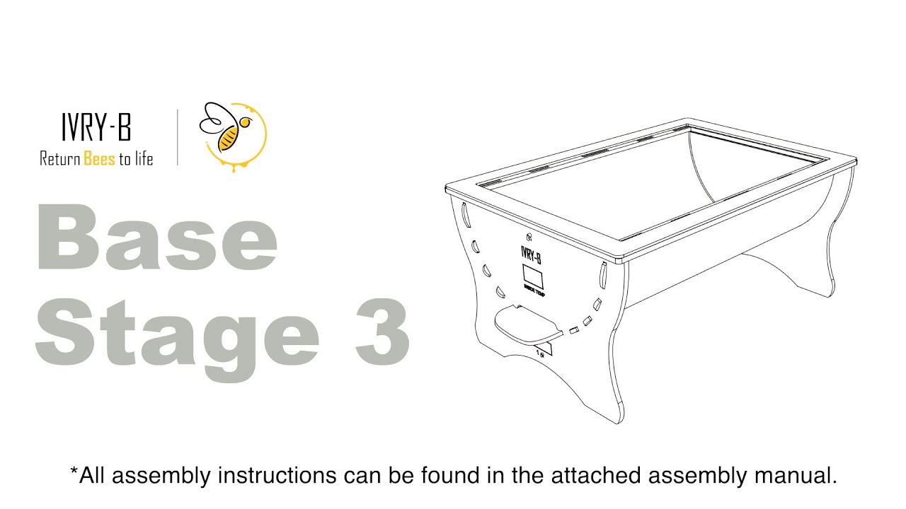 Base Stage 3 - Ivry-B - Beehive Assembling Instructions - YouTube