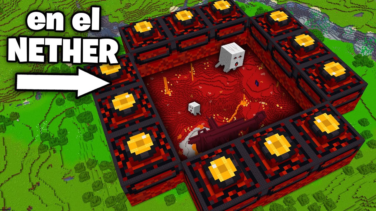 Transformé el portal del Nether en Minecraft Hardcore - YouTube