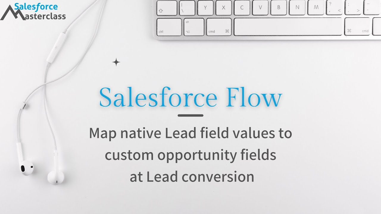 Map native lead fields to custom opp fields with Flow - YouTube