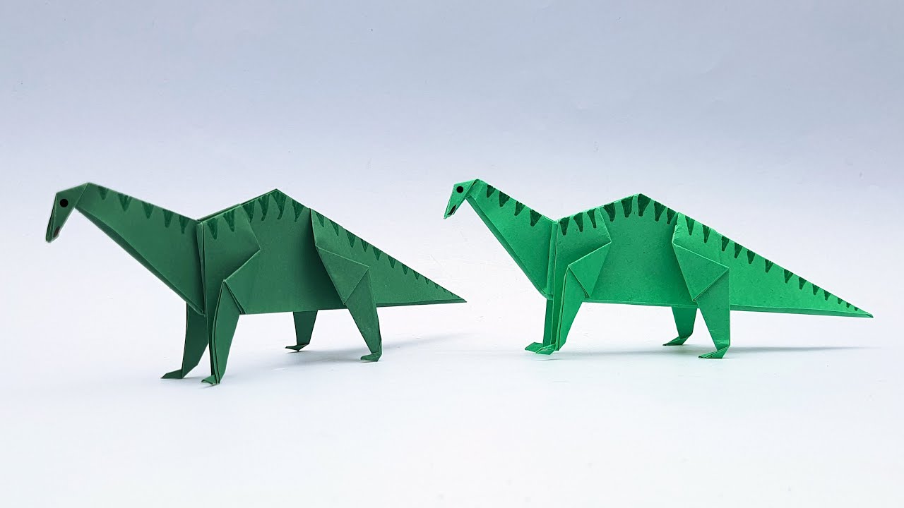 How To Make Origami Dinosaur | Handmade Paper Dinosaur Making Ideas ...
