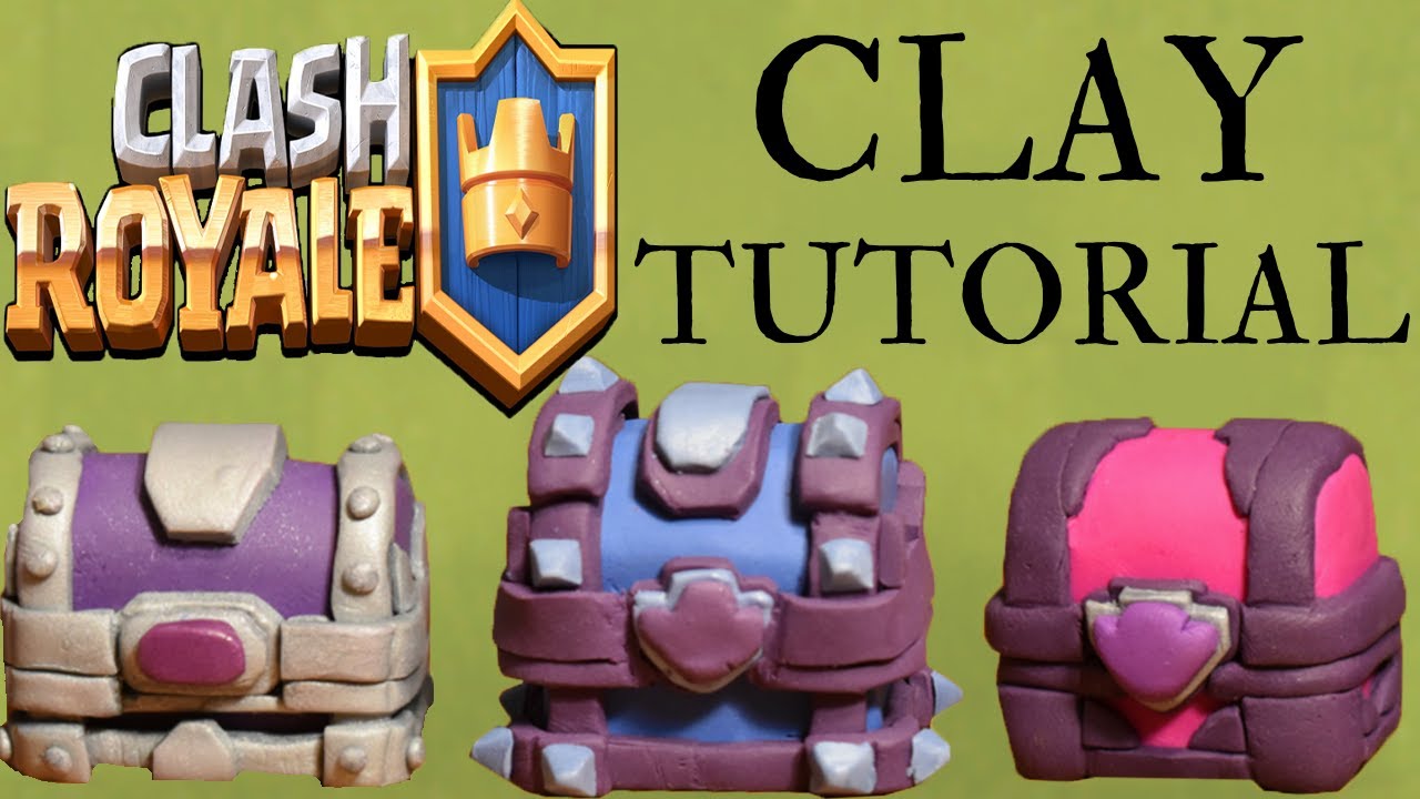 Making Treasure Chests From Clash Royale - Polymer Clay Tutorial - YouTube