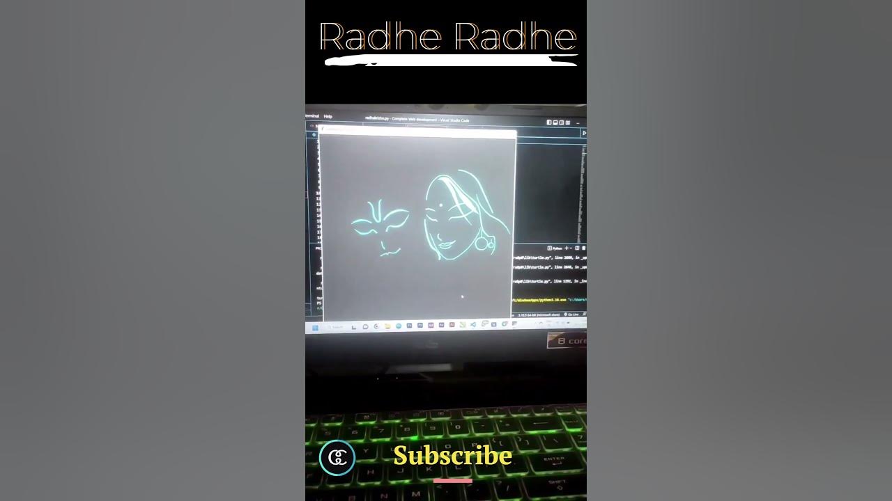 Radha Krishna Design In Python Radha Krishna Using Python Turtle Python Programming Youtube 4583