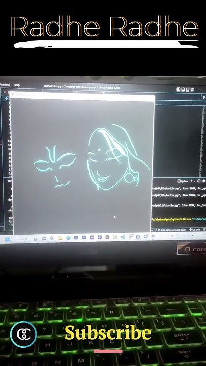 Radha Krishna Design In Python Radha Krishna Using Python Turtle Python Programming Youtube
